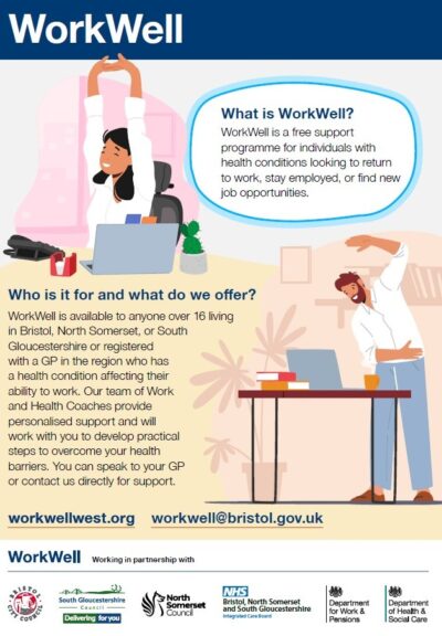 Introducing new service WorkWell, for those with a health condition impacting ability to work ...