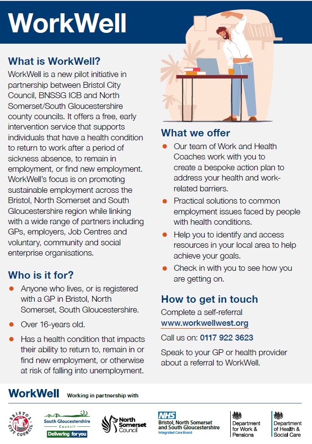 Introducing new service WorkWell, for those with a health condition ...