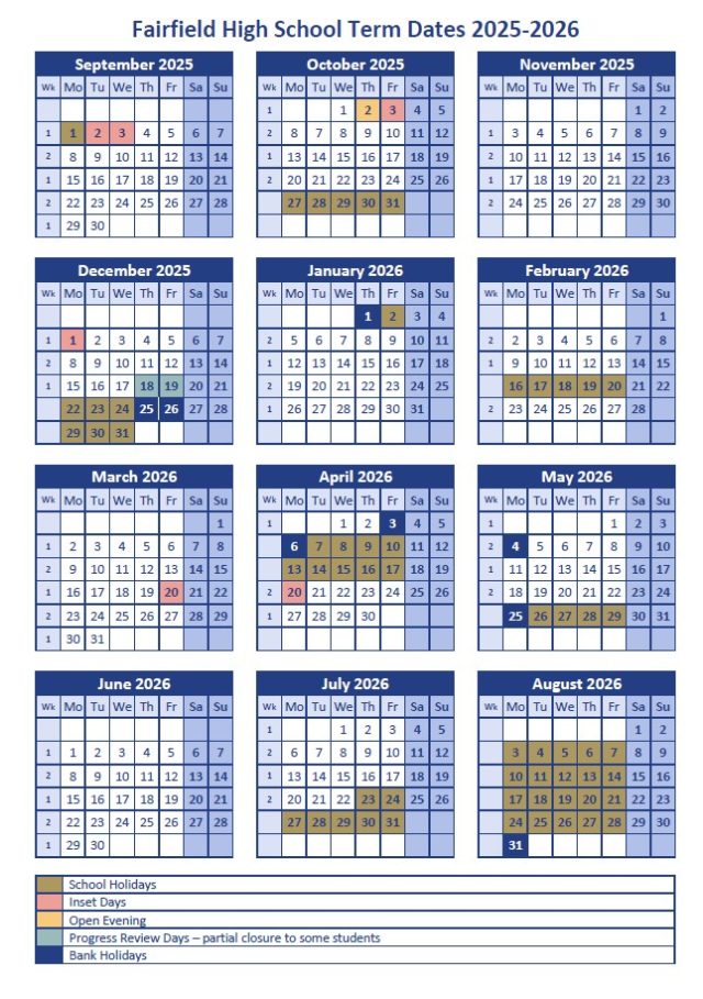 Term Dates - Fairfield High School