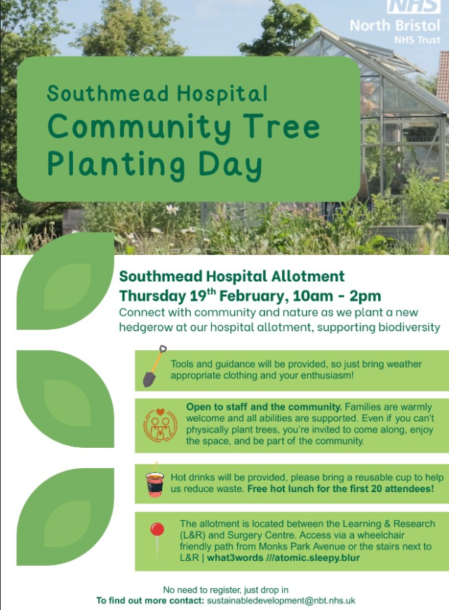 Community Tree Planting Day at Southmead Hospital - Fairfield High School
